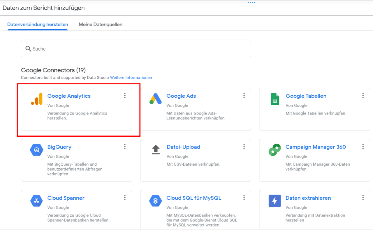 Einführung in das Google DataStudio – Tusche Online-Marketing
